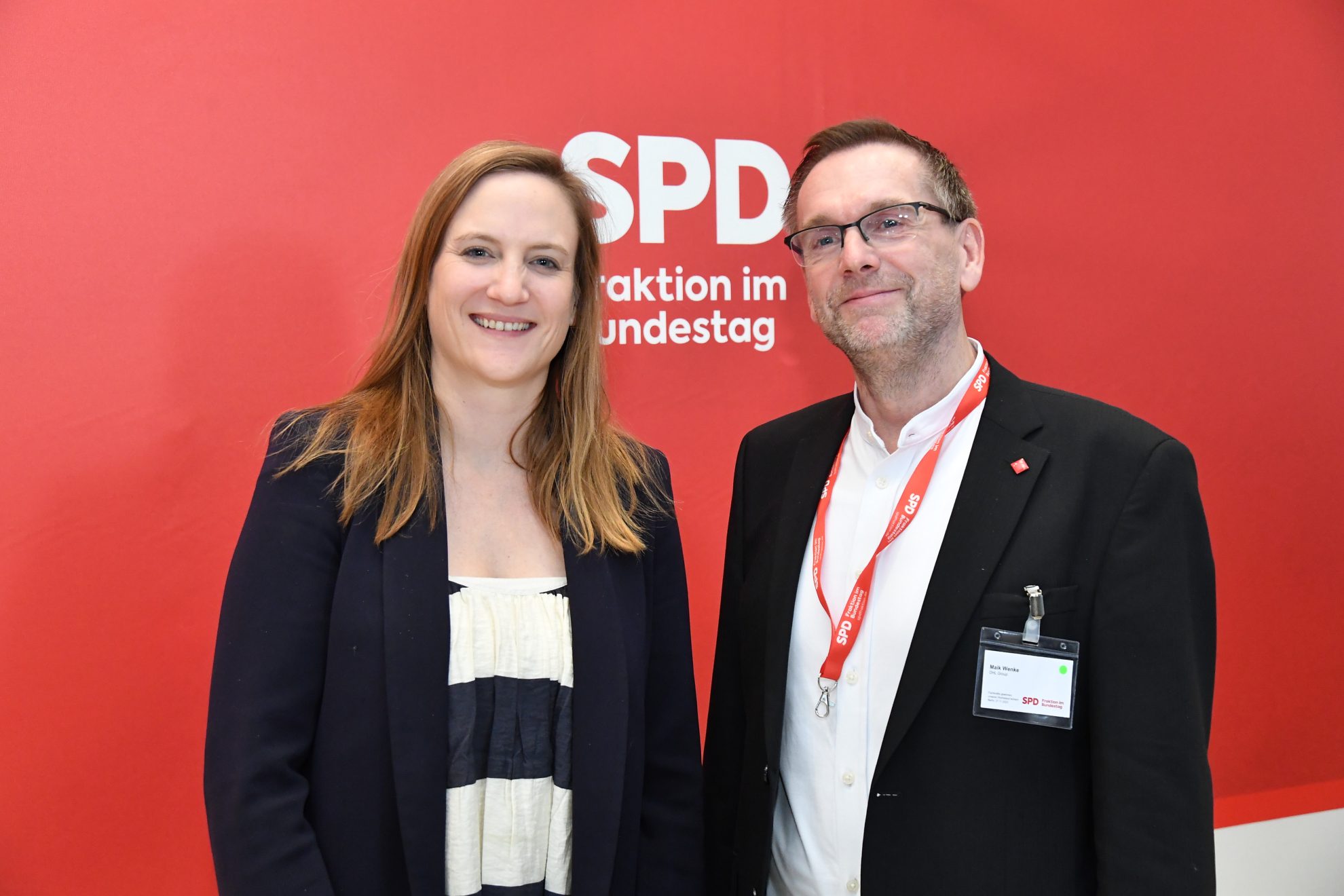 Besuch aus Garmisch-Partenkirchen bei der Konferenz der SPD-Fraktion für die ...